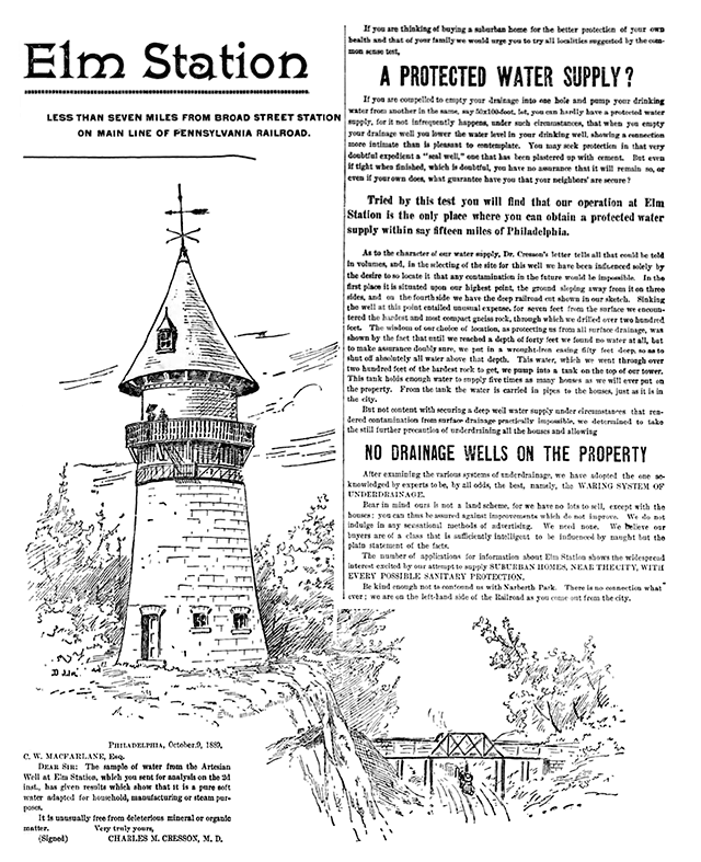 Water tower: Narberth Historical Images